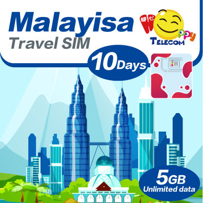 Happy Prepaid Malaysia Travel Sim - 10 Days Unlimited Data (4G 5GB ...