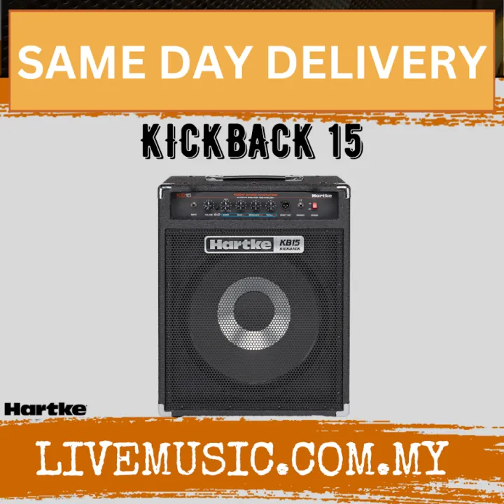 Hartke KB15 Kickback 15 - 500 Watt Bass Combo Amplifier (KB-15 ...