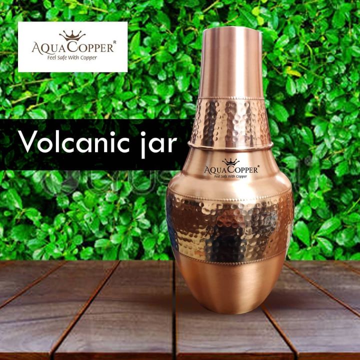 Pure Copper Drinking Pot - Venut Pot Set - 1200ml | Lazada