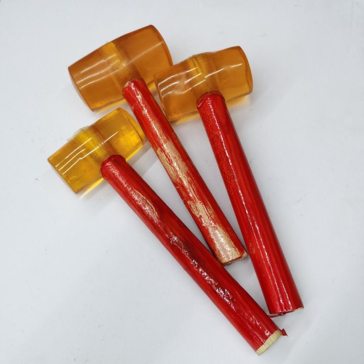 Rubber Mallet Resilience Removable Transparent Rubber Hammer for Tile ...