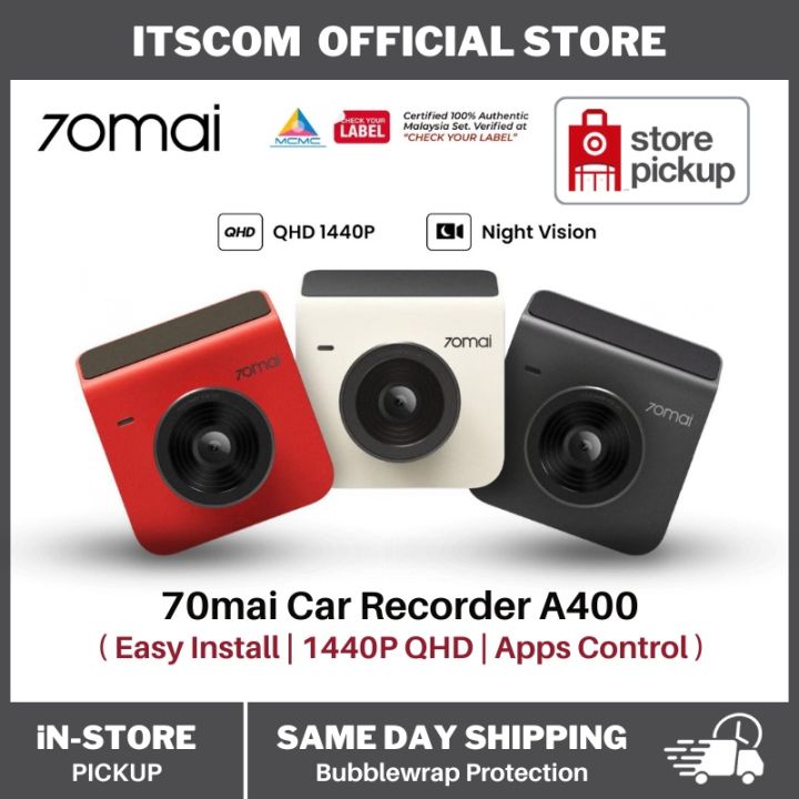 70mai Dash Cam A400 | 2" Display Screen | 24H Smart Parking ...