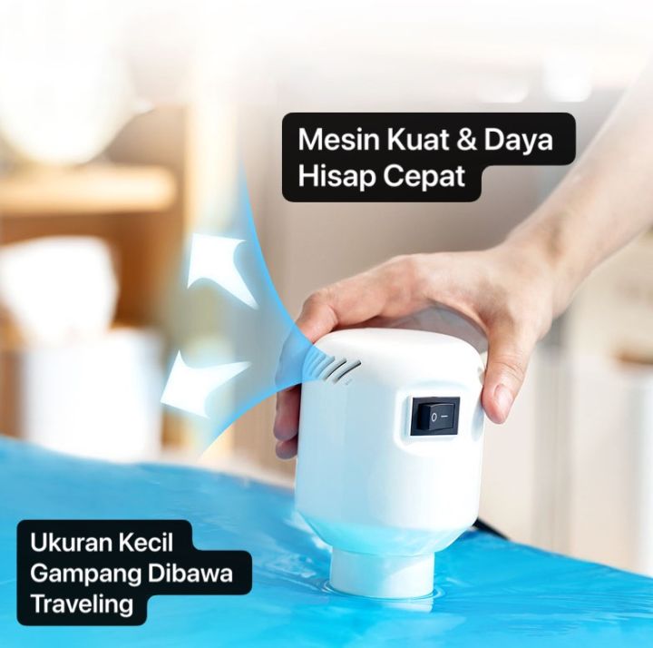 MVS-17 Mesin Pompa Vakum Baju Design Mini Alat Vacuum Bag Daya Hisap ...