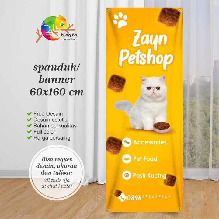 Size 60x160 Cm Spanduk, Banner Petshop | Lazada Indonesia Size 60x160 Cm Spanduk, Banner Petshop | Lazada Indonesia