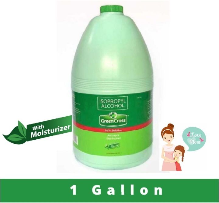 Green Cross Isopropyl Alcohol 70% Solution with Moisturizer 1 Gallon ...