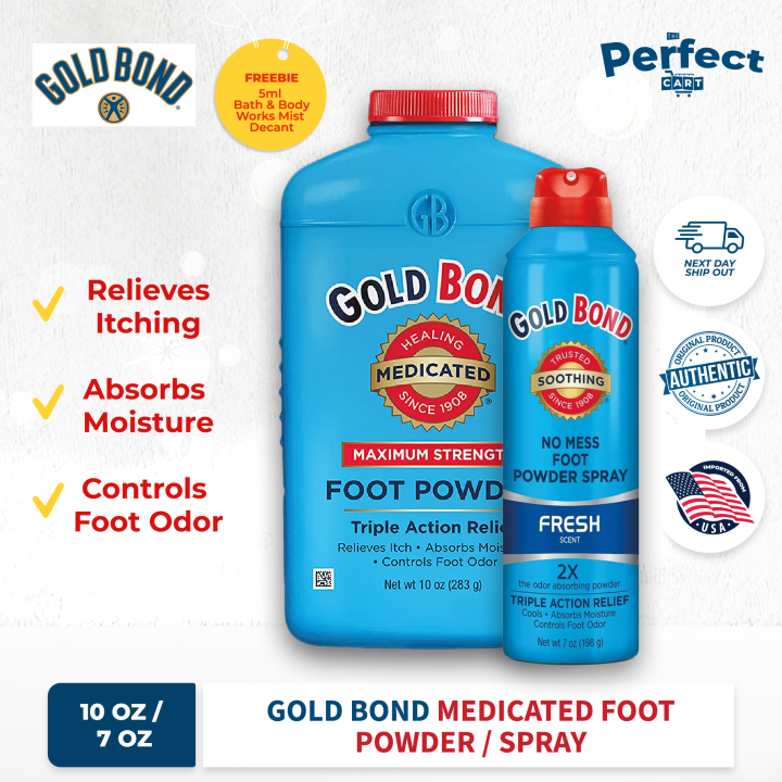 Gold Bond Medicated Foot Powder 10.0 oz | Lazada PH