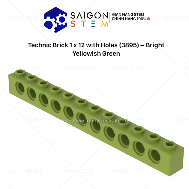 CHÍNH HÃNG | Gạch linh kiện LEGO Wedo Technic Brick 1 x 12 with Holes ...