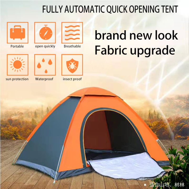 【Ready Stock】Fully Automatic Tent Outdoor Camping Tent Foldable Camping ...