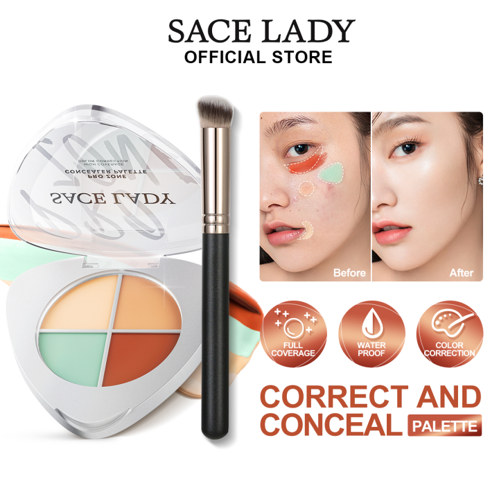 SACE LADY Full Coverage Concealer Waterproof Long Lasting Smooth 4 ...