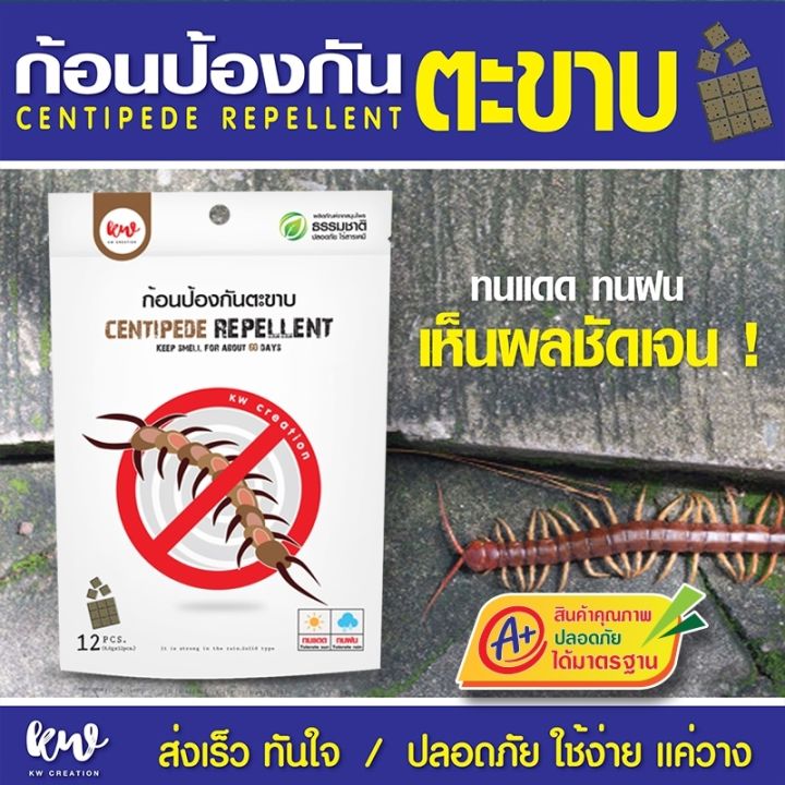 ไล่ตะขาบ ก้อนไล่ตะขาบ centipede repellent 12 ก้อน | Lazada.co.th