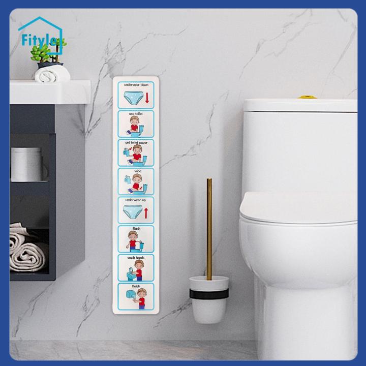 Fityle Visual Schedule for Kids Toilet Training Chart for Home ...