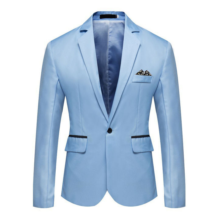 Cherise Men Office Jacket Men Suit Coat Slim Fit Suit Jacket for Formal ...