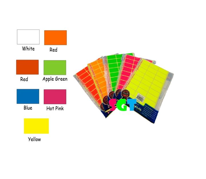 Self Adhesive Colour Sticker / Labels / Marker (Square) | Lazada