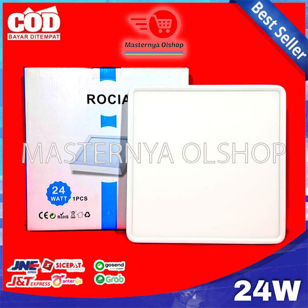 ROCIA LAMPU PANEL LED 24 WATT OB SEGI DOWNLIGHT LAMP OUTBOW PLAFON SNI ...