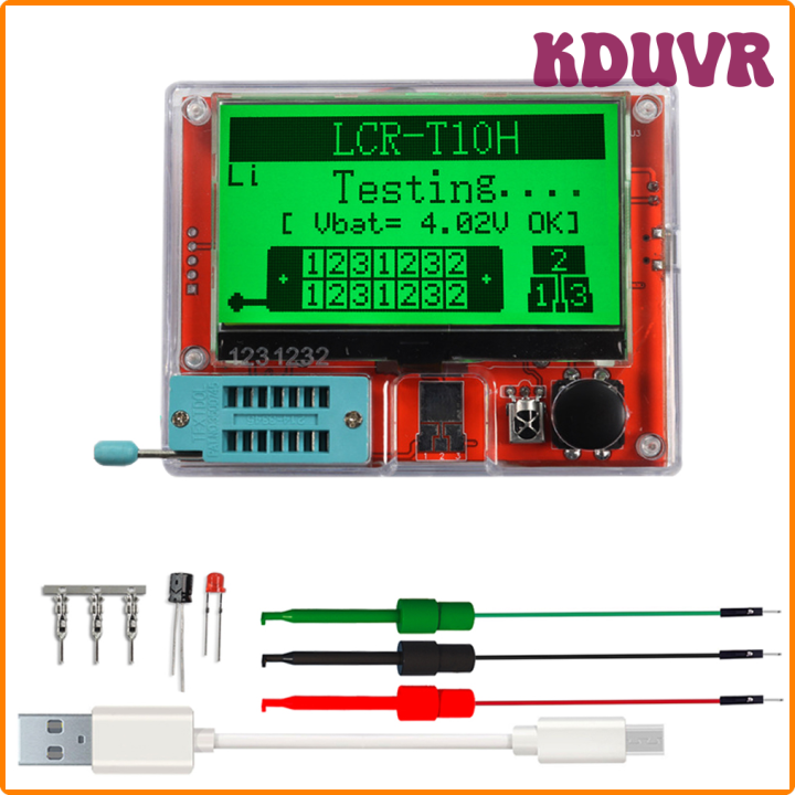 KDUVR LCR-T10H TFT LCD Display Multimeter Transistor Tester Diode ...