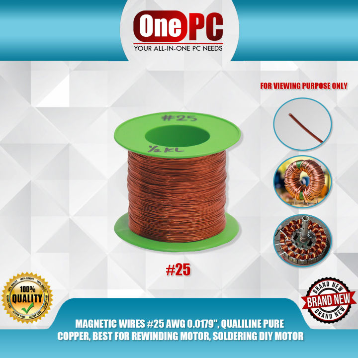 MAGNETIC WIRES #25 AWG 0.0179", QUALILINE PURE COPPER, BEST FOR ...
