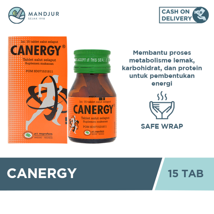 Canergy 15 Tablet - Suplemen Pendamping Diet / Suplemen Fitnes | Lazada ...