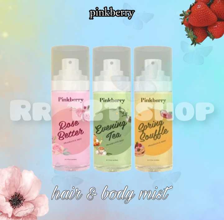 Pinkberry Hair And Body Mist 100ml - Evening Tea - Rose Better - Spring ...