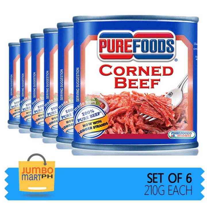 PUREFOODS CORNED BEEF 210G / SET OF 6 | Lazada PH