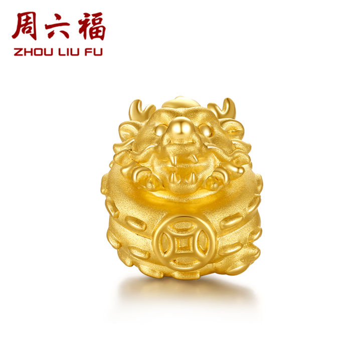 ZHOU LIU FU 周六福 24K Solid Gold Bracelet, Real Pure Gold Jewelry Charm ...