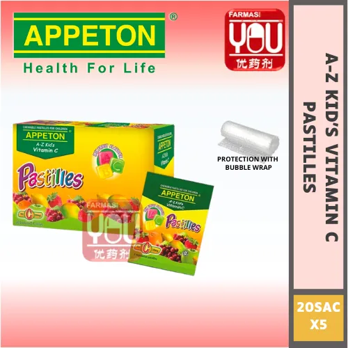 APPETON A-Z KID'S VITAMINC PASTILLES (1SACHET OR 20 SACHETS X 5 ...