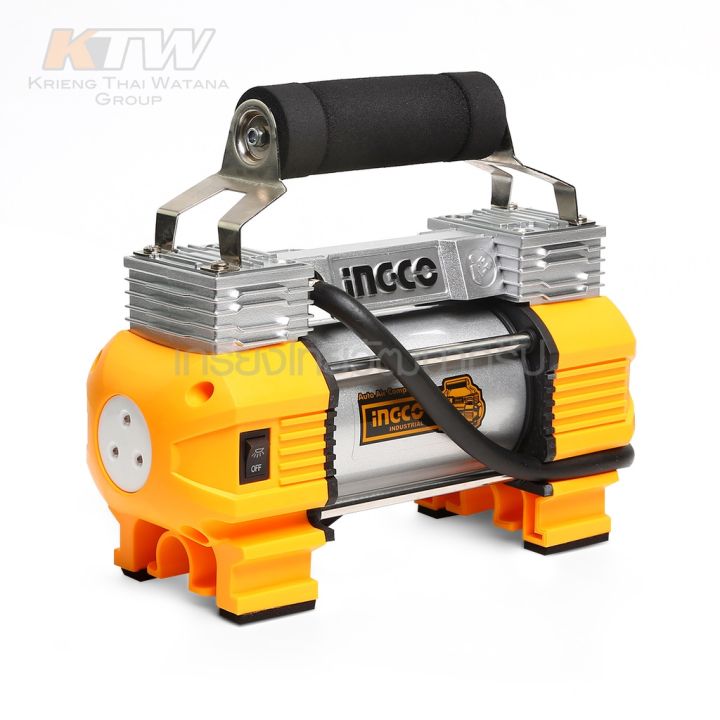 INGCO ปั๊มลมขนาดเล็ก รุ่น AAC2508 ไฟ 12 โวลต์ กระแสไฟ 18 แอมป์ แรงดันลม ...