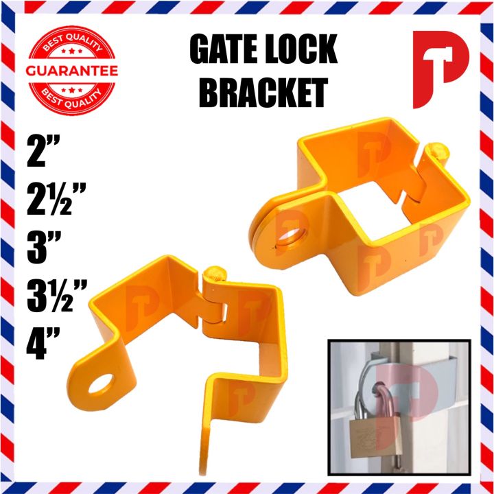 Yellow Metal Gate Lock Clamp Padlock Bracket 🔥 Ready Stocks 🔥 Pintu ...
