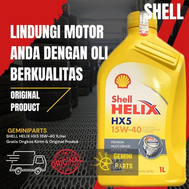 OLI SHELL HELIX HX5 15W-40 1LITER | Lazada Indonesia