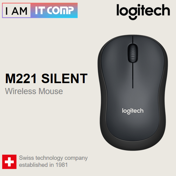 Logitech M221 Silent Wireless Mouse - Charcoal / White / Rose | Lazada
