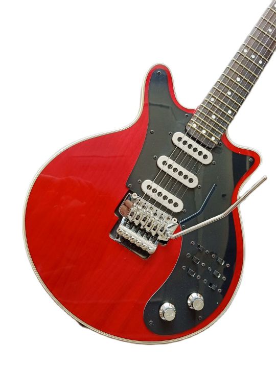 Brian May Red Special Guitar 24 Frets 3 Burns Tri-Sonic Pickups Floyds ...