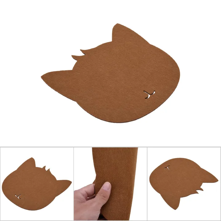 Mouse Pad Cat Cat Shape Anti-static Felts Table Mouse Pad Office Dust ...