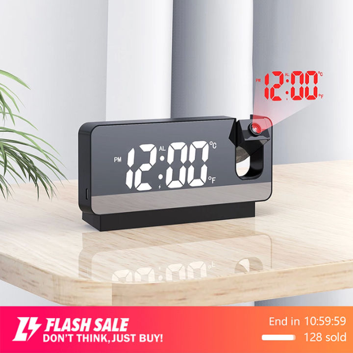 🔝 Original 3D Wall LED Clock decoration Modern Digital Mirror Alarm ...