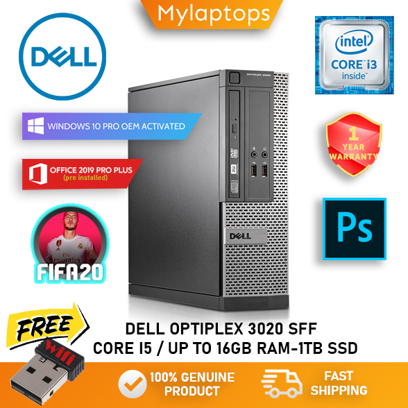 DELL OPTIPLEX 3020 SFF [CORE i3 / UP TO16GB RAM / 1TB SSD] BUDGET ...