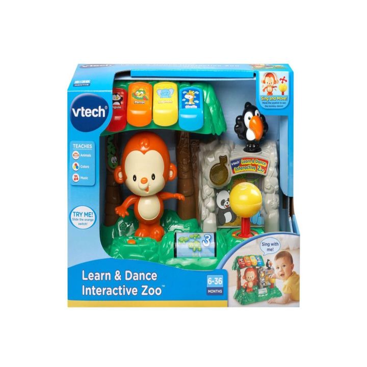 [คูปอง 2 ต่อ] Vtech Dance N' Sling Zoo ของเล่น ตุ๊กตาลิง ขยับได้ พร้อม ...