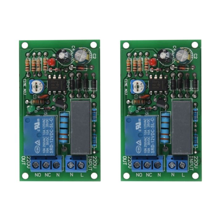2X 220V Relay Board, Power On, Time Delay, Circuit Module, Corridor ...