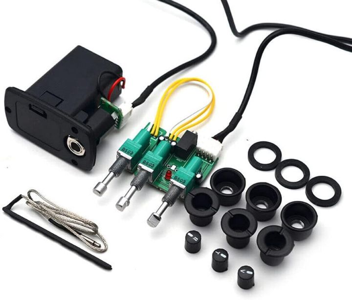 3-Bands Active Equalizer Preamp Piezo Pickup For Taylor Acoustic Guitar ...