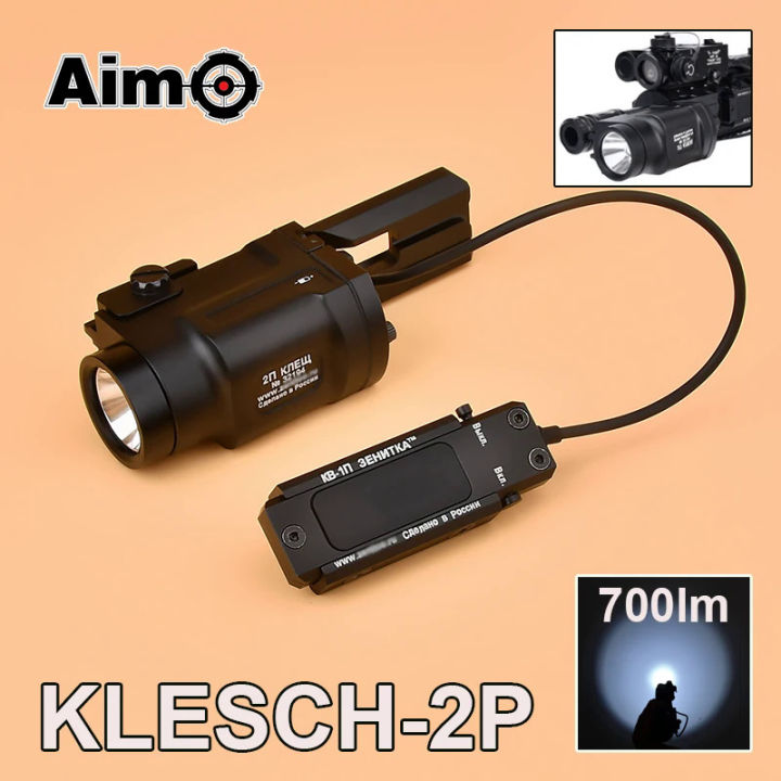 Zenitco KLESCH 2P AK-SD Metal Tactical Flashlight 700 Lumen Fit ...