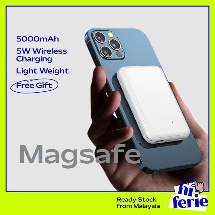【Ready Stock】Magsafe Wireless Magnetic Fast Charging 5000mAh Powerbank ...