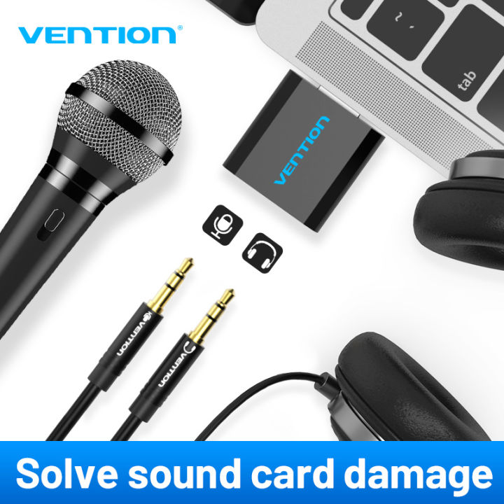 【COD】Vention usb sound card External การ์ดเสียง usb Sound Card USB To 3 ...