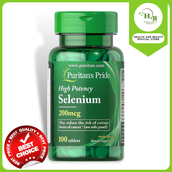 Puritans Pride High Potency Selenium 200mcg 100 tablets | Lazada PH