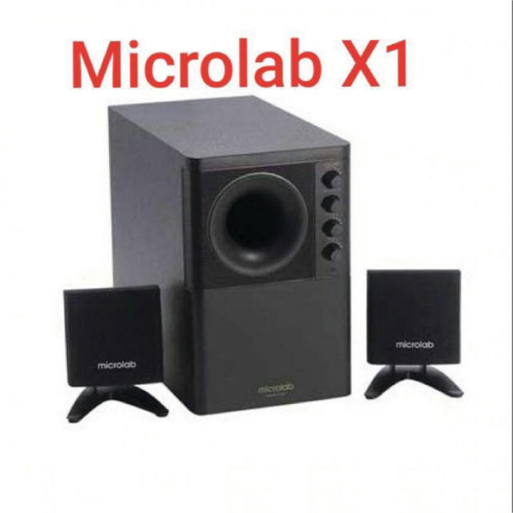 Microlab รุ่น X1 ลำโพง 2.1 พร้อมซัฟวูฟเฟอร์ ประกันศูนย์ 1 ปี ฟรี สาย ...
