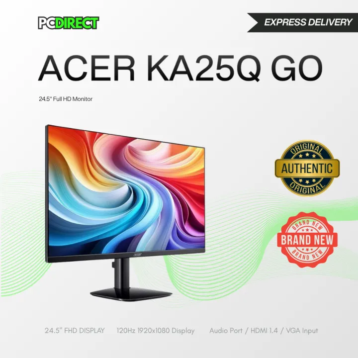 Acer KA252Q G0bi 24.5" FHD (1920x1080) IPS 120Hz Freesync 1ms VRB LED ...