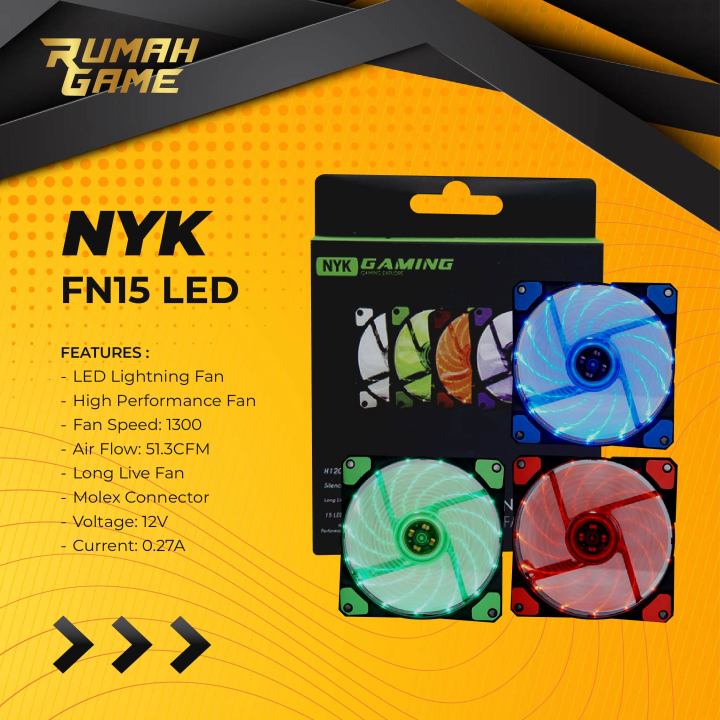 Nyk Fan Casing 12Cm Ring Led Fan Case Komputer 12cm | Lazada Indonesia