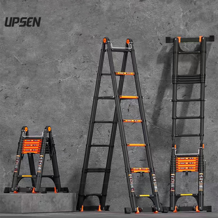 UPSEN บันไดพับ บรรไดพับได้ บันไดมัลติฟังชั่น บันไดพับได้อลูมิเนียม รับ ...