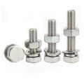 M3 M4 M5 304 Stainless Steel Hex Head Screws Nuts Flat Washers Lock Washers Kits Long Hexagon ...