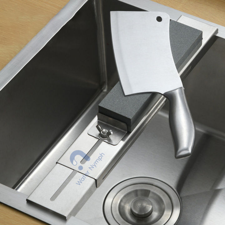 Giá mài dao inox 304, đá mài dao đặt lên bồn rửa bát tiện lợi NOP ...