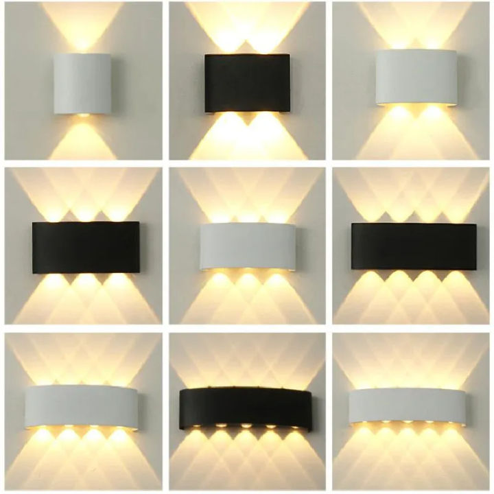 Modern LED Wall Lamp Cube Wall Sconce Lamp Waterproof IP65 Interior ...