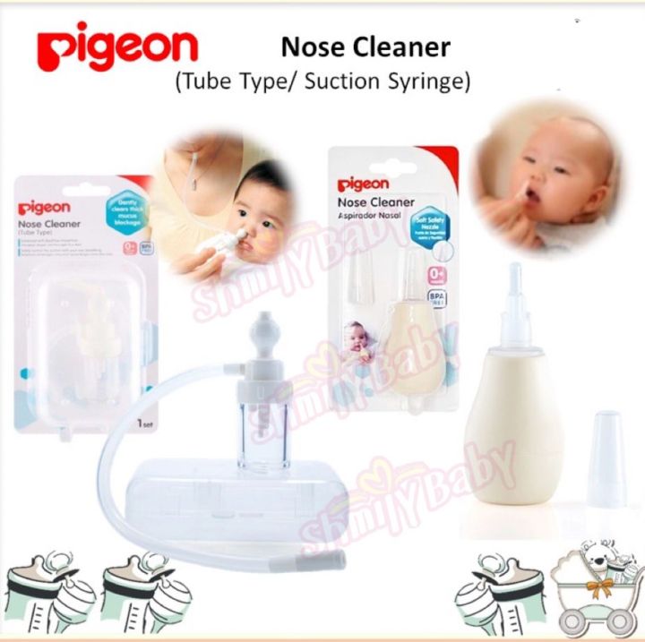 Ready Stock 100% Original PIGEON Nose Cleaner Tube Baby Nasal Aspirator ...