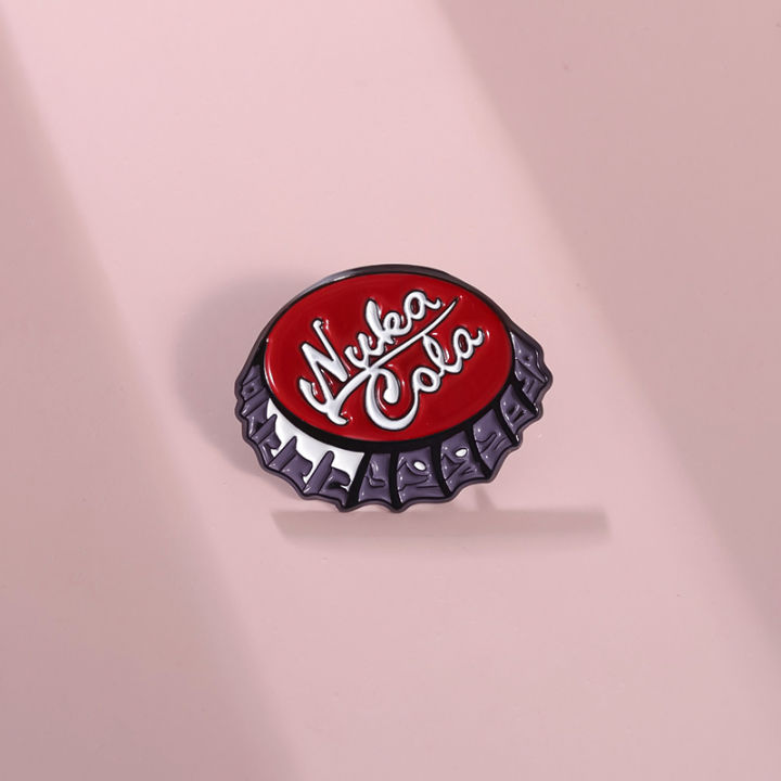 Nuka Cola Bottle Cap Enamel Pin Brooch Retro Video Game Brooch Badges ...