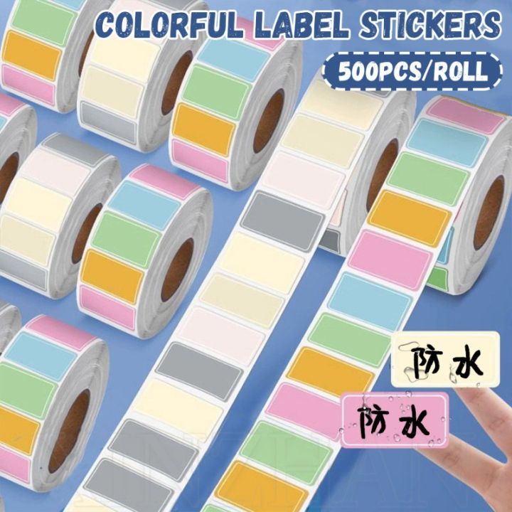 1Roll Waterproof Colorful Self Adhesive Assorted Stickers Removable ...