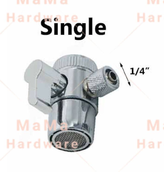 1/4" S/STEEL WATER FILTER DIVERTER / WATER FILTER ADAPTER VALVE | Lazada